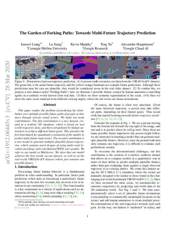 (PDF) The Garden of Forking Paths: Towards Multi-Future Trajectory Prediction