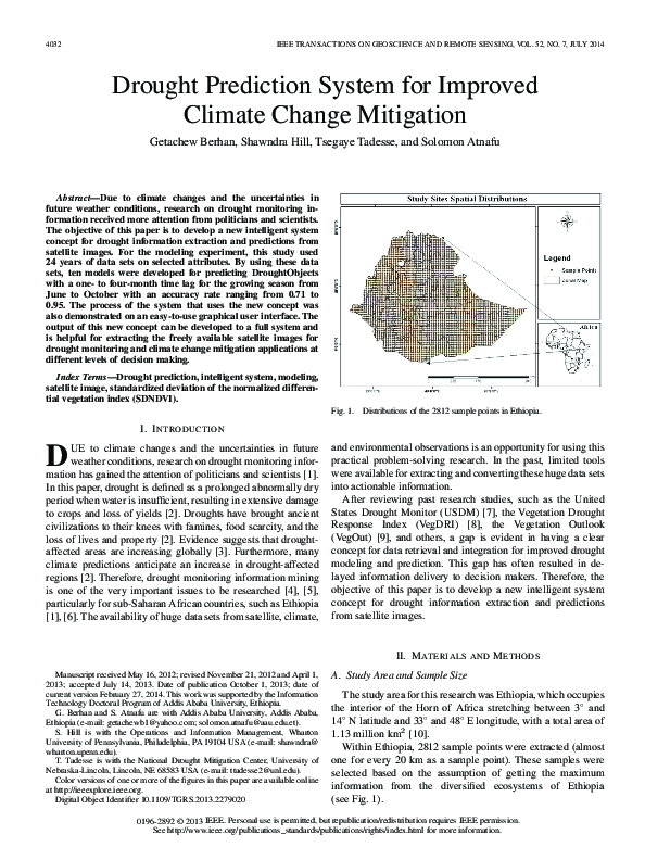 (PDF) Drought Prediction System for Improved Climate Change Mitigation