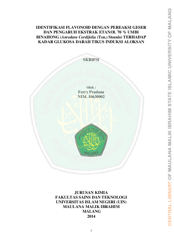 (PDF) Identifikasi flavonoid dengan pereaksi geser dan pengaruh ekstrak ...
