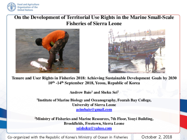 (PDF) On the Development of Territorial Use Rights in the Marine Small ...