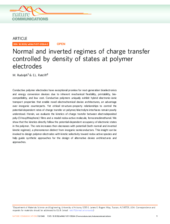 (PDF) Normal and inverted regimes of charge transfer controlled by ...