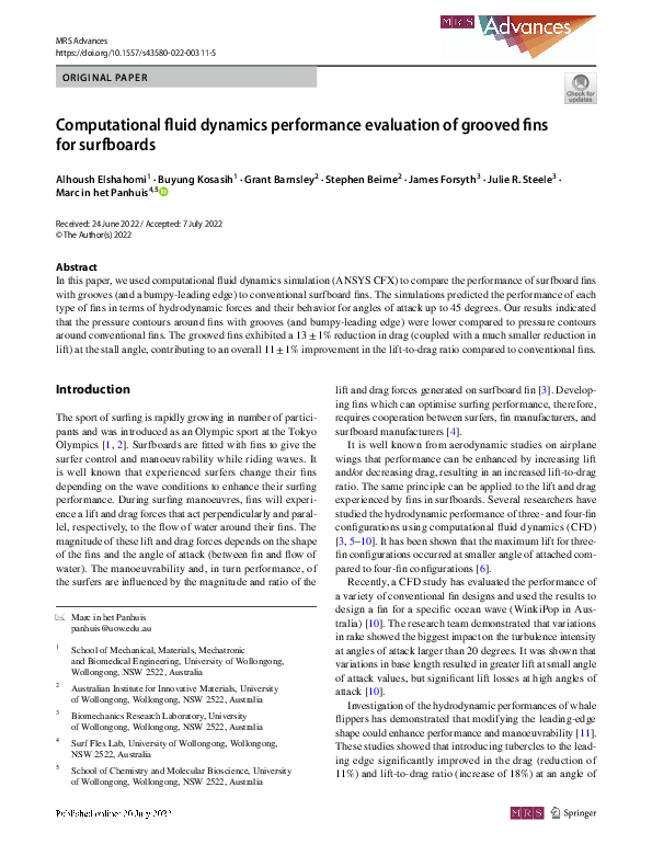 (PDF) Computational fluid dynamics performance evaluation of grooved ...