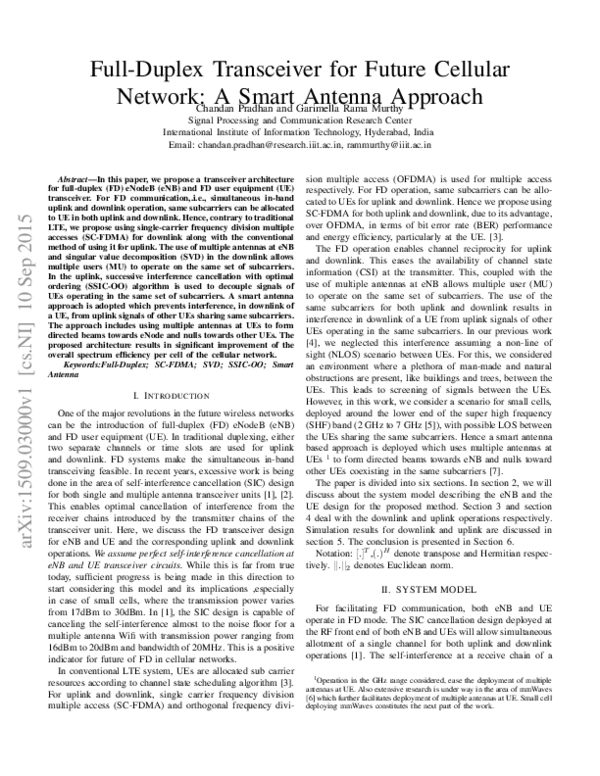 (PDF) Full-duplex transceiver for future cellular network: A smart ...