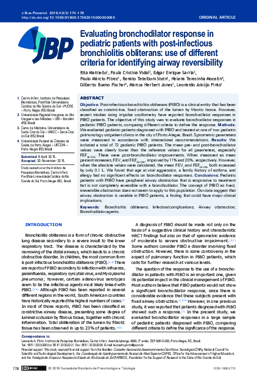 (PDF) Evaluating bronchodilator response in pediatric patients with post-infectious ...