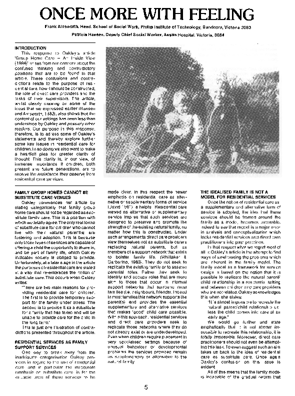 (PDF) Once more, with feeling