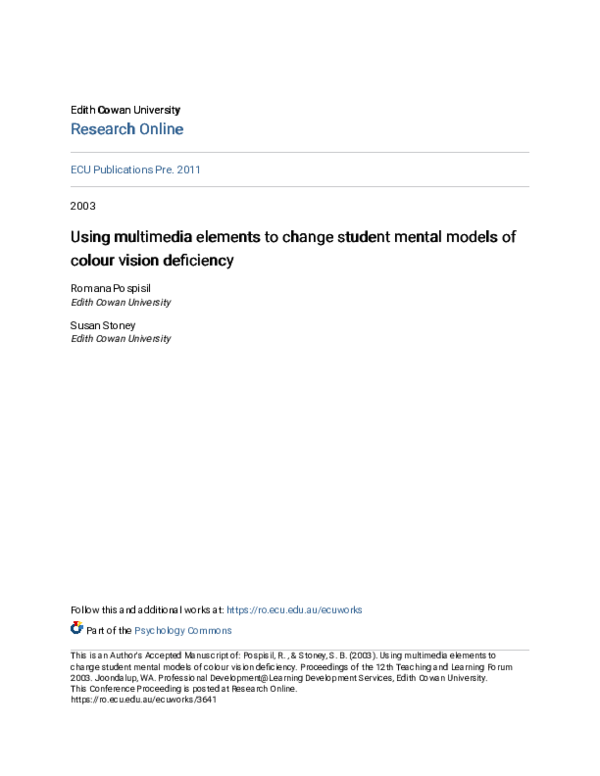 (PDF) Using multimedia elements to change student mental models of ...