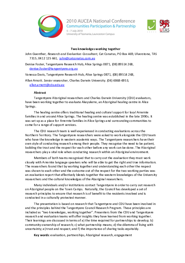 (PDF) Two knowledge's working together
