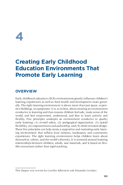 (PDF) Creating Early Childhood Education Environments That Promote ...