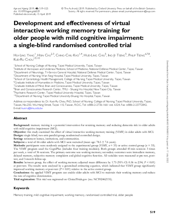 (PDF) Development and effectiveness of virtual interactive working ...
