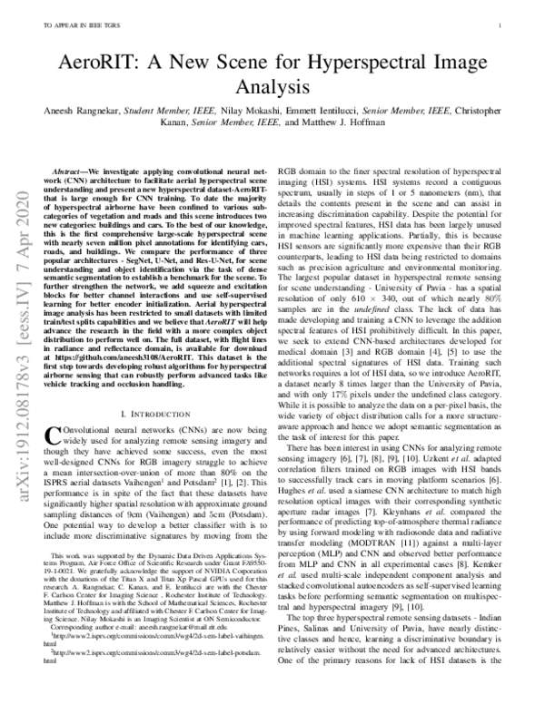 (PDF) AeroRIT: A New Scene for Hyperspectral Image Analysis