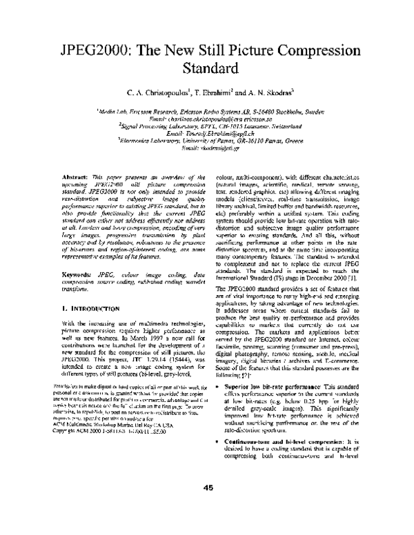 (PDF) JPEG2000 | Athanassios Skodras - Academia.edu