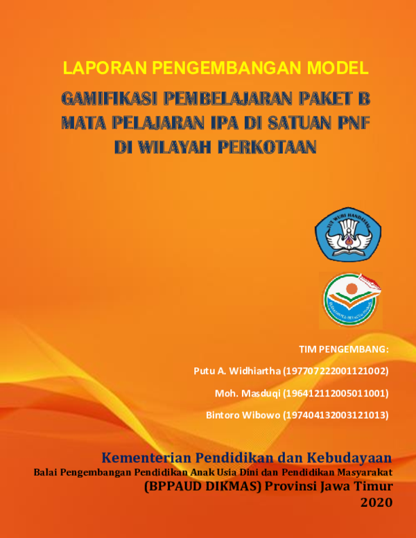 (PDF) GAMIFIKASI PEMBELAJARAN PAKET B MATA PELAJARAN IPA DI SATUAN PNF DI WILAYAH PERKOTAAN