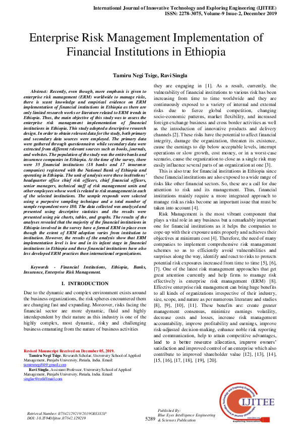 PDF Enterprise Risk Management Implementation Of Financial pdf-enterprise-risk-management-implementation-of-financial