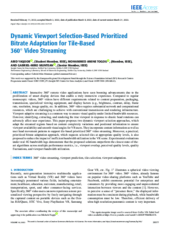 (PDF) Dynamic Viewport Selection-Based Prioritized Bitrate Adaptation ...