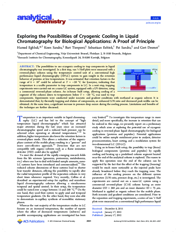 (PDF) Exploring the Possibilities of Cryogenic Cooling in Liquid ...
