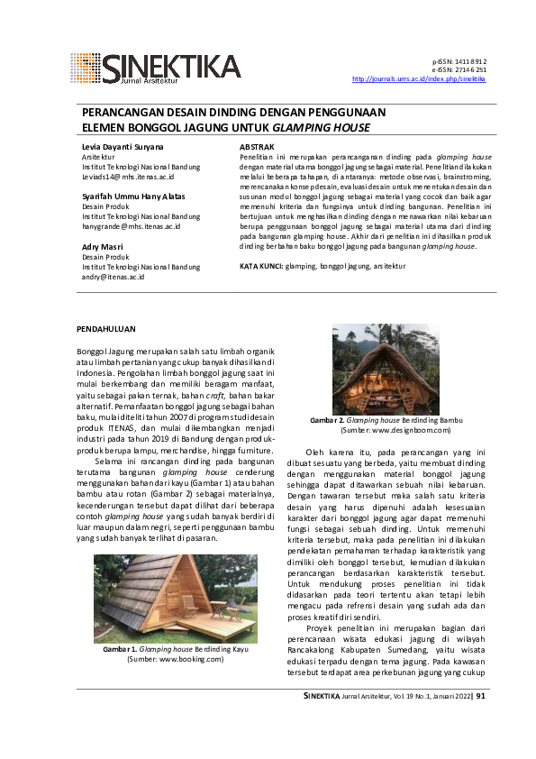 (PDF) Perancangan Desain Dinding dengan Penggunaan Elemen Bonggol ...