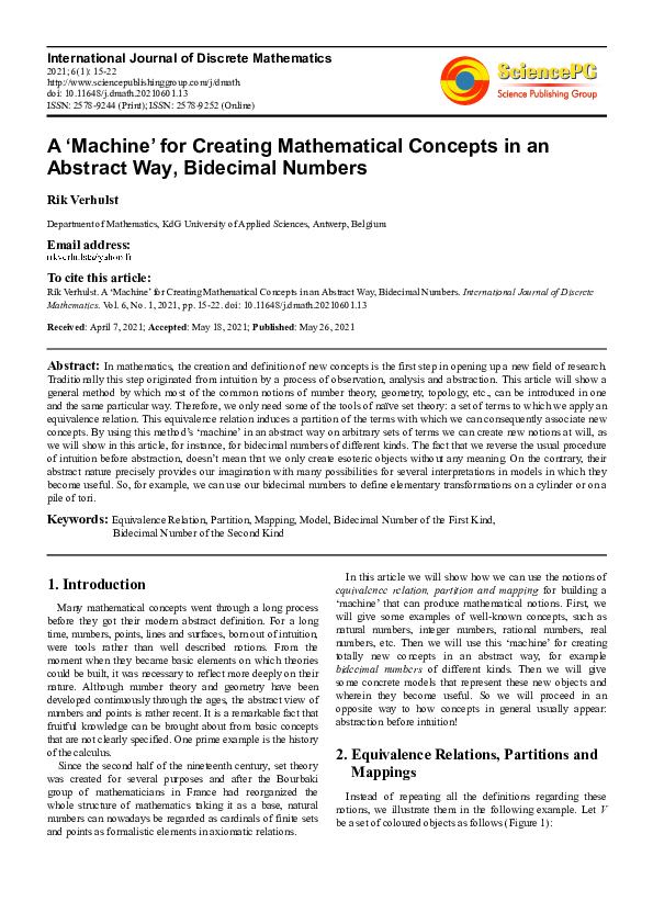 (PDF) A ‘Machine’ for Creating Mathematical Concepts in an Abstract Way ...