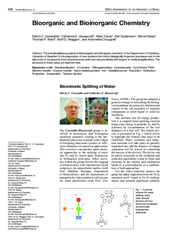 (PDF) Bioorganic and Bioinorganic Chemistry