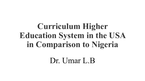 (PPT) Higher Education System in the USA in Comparison