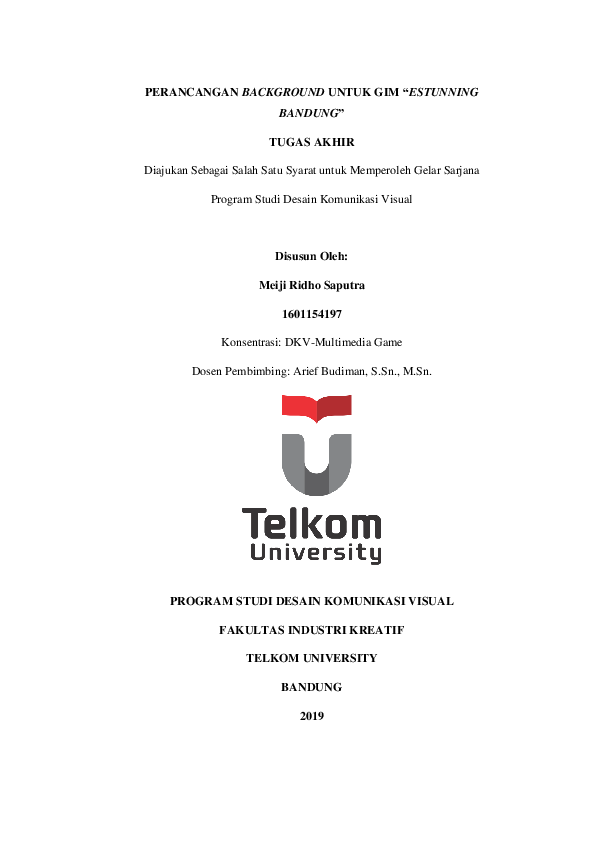 (PDF) Perancangan Background Untuk Gim “Estunning Bandung”