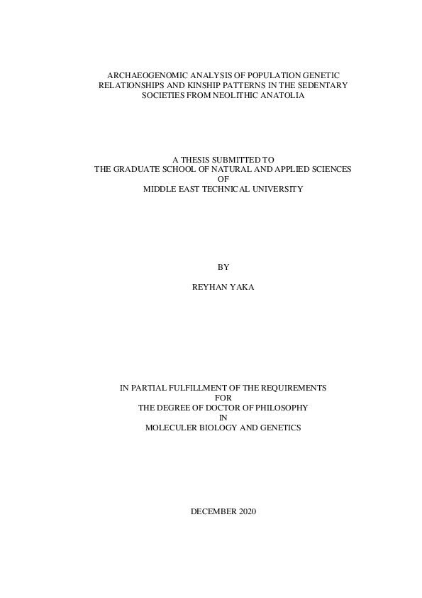 (PDF) Archaeogenomic analysis of population genetic relationships and ...