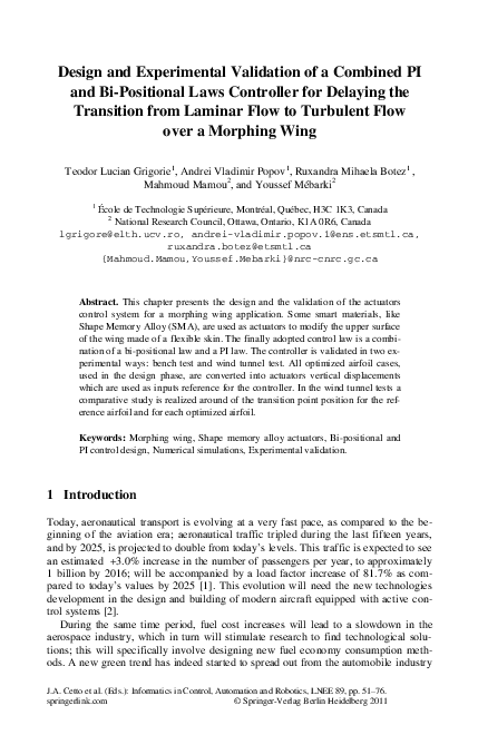 (PDF) Design and experimental validation of a combined PI and Bi-positional laws controller for ...