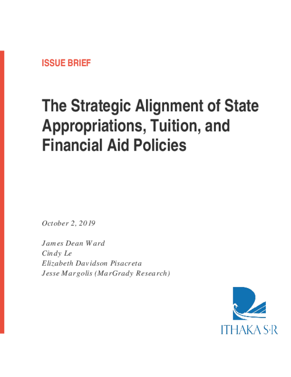 (PDF) The Strategic Alignment of State Appropriations, Tuition, and ...