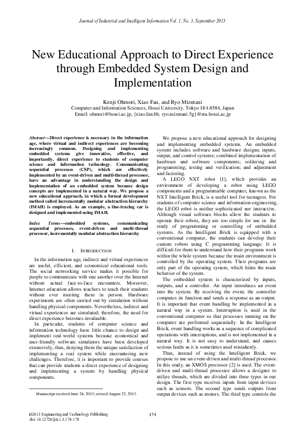 (PDF) Innovative Educational Method for Embedded System Design