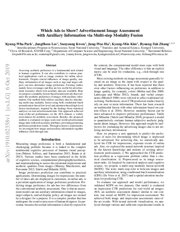 (PDF) Which Ads to Show? Advertisement Image Assessment with Auxiliary ...