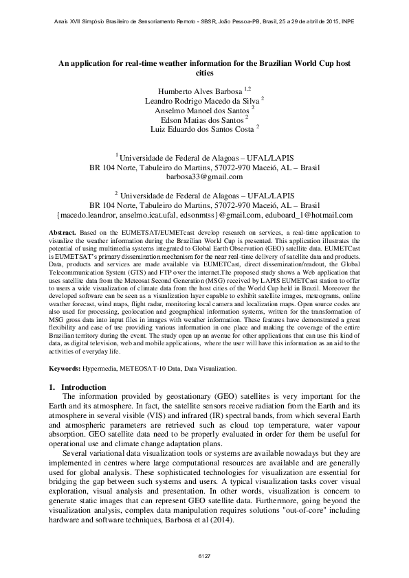 (PDF) An application for real-time weather information for the ...