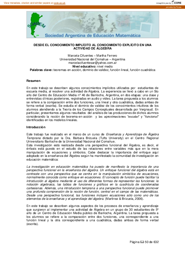 (PDF) Desde el conocimiento implícito al conocimiento explícito en una ...
