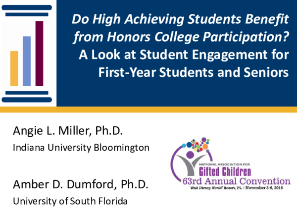 (PDF) Do High-Achieving Students Benefit From Honors College ...