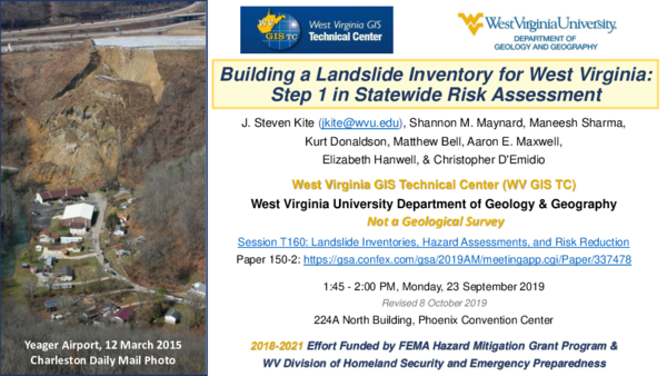 (PDF) Building a Landslide Inventory for West Virginia: Step 1 in ...