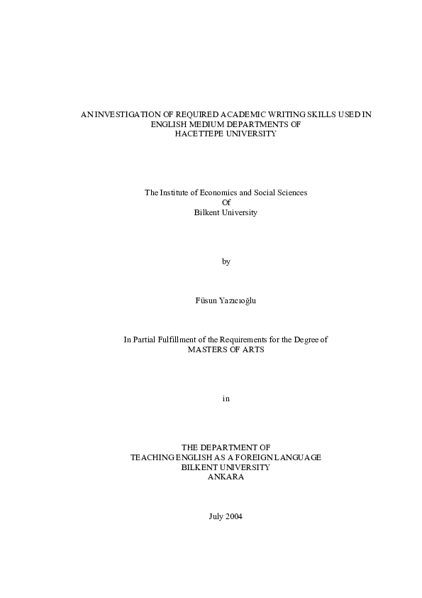 (PDF) An investigation of required academic writing skills used in ...