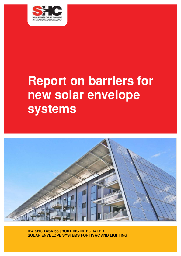 (PDF) Report on Barriers for New Solar Envelope Systems