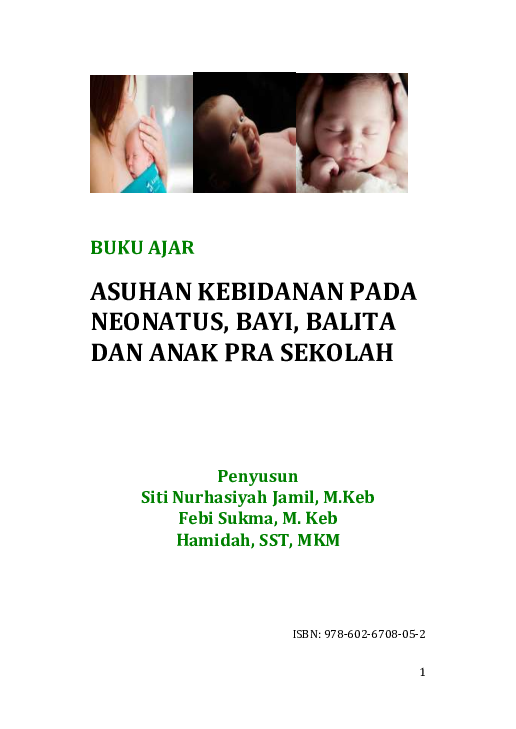 (PDF) ASUHAN NEONATUS, BAYI, BALITA DAN ANAK PRA SEKOLAH