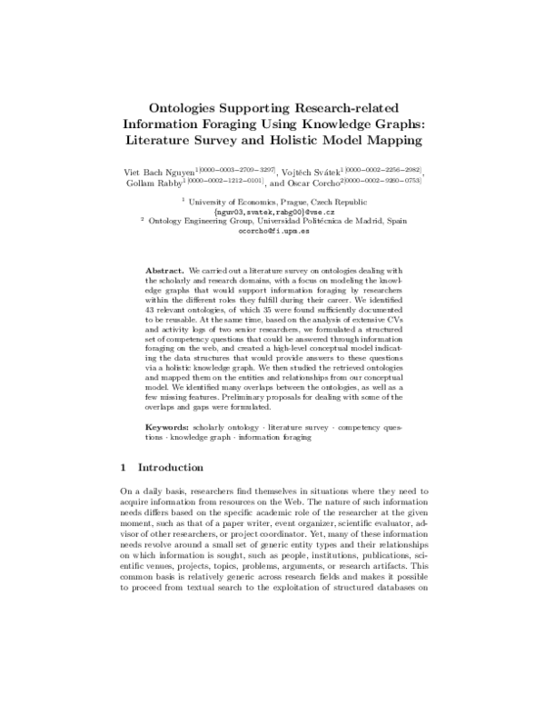 (PDF) Ontologies Supporting Research-Related Information Foraging Using Knowledge Graphs ...