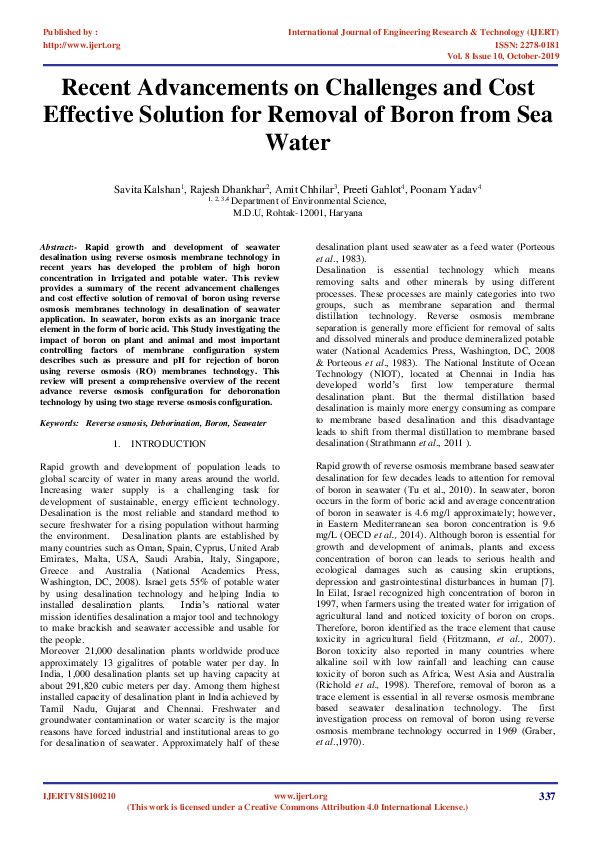 (PDF) Recent Advancements on Challenges and Cost Effective Solution for ...