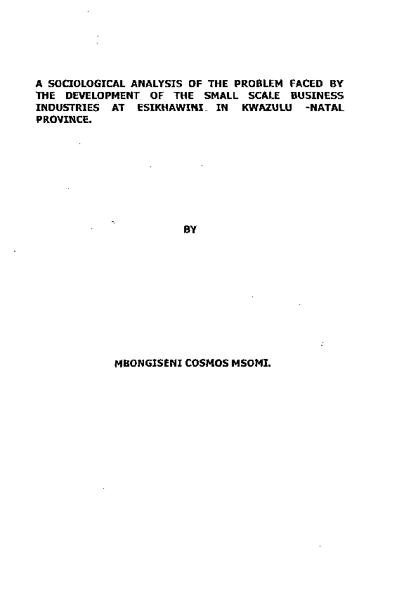 (PDF) A sociological analysis of the problem faced by the development ...