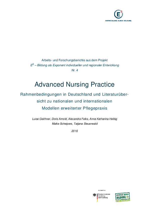 (PDF) Advanced Nursing Practice