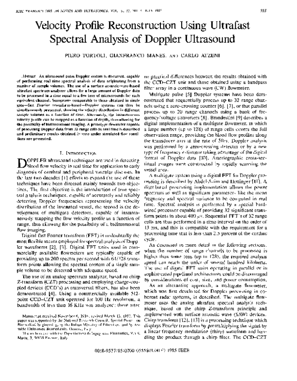 (PDF) Velocity Profile Reconstruction Using Ultrafast Spectral Analysis ...