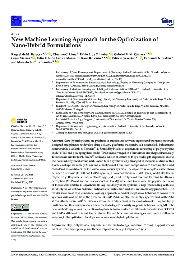 (PDF) New Machine Learning Approach for the Optimization of Nano-Hybrid ...