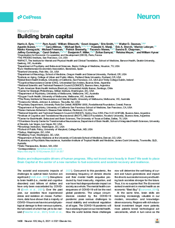 (PDF) Building brain capital