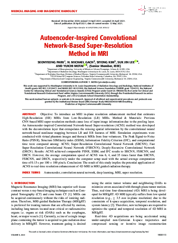 (PDF) Autoencoder-Inspired Convolutional Network-Based Super-Resolution ...