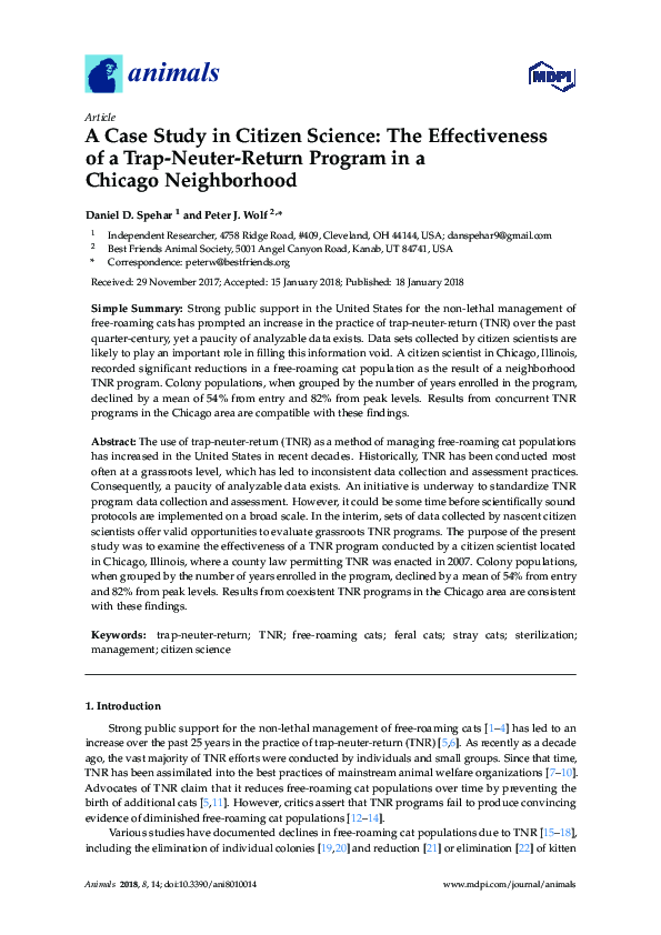 (PDF) A Case Study in Citizen Science: The Effectiveness of a Trap ...