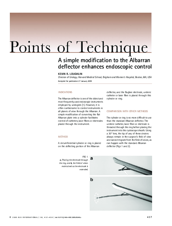 (PDF) A simple modification to the Albarran deflector enhances ...