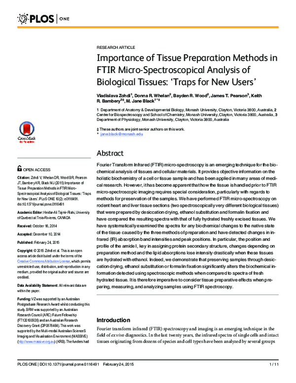 (PDF) Importance of Tissue Preparation Methods in FTIR Micro ...
