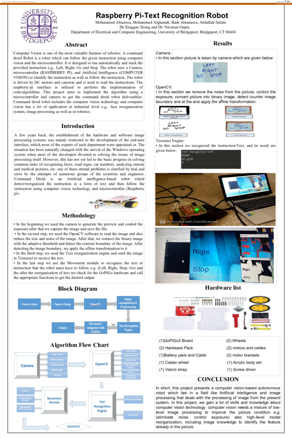 (PDF) Raspberry Pi-Text Recognition Robot