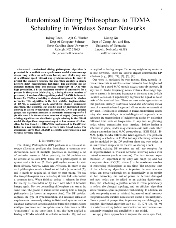 (PDF) A robust distributed solution to the generalized Dining Philosophers problem