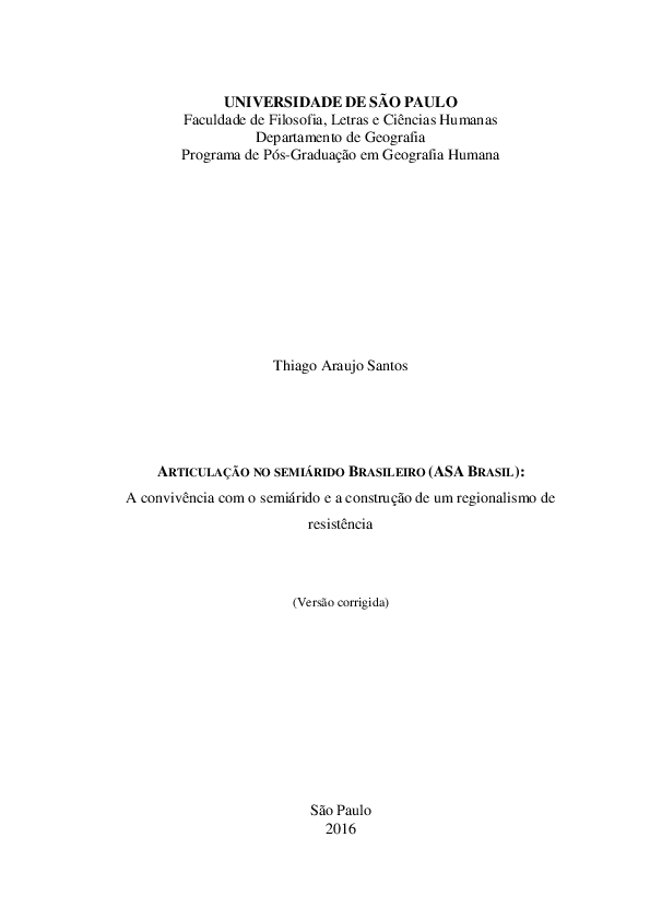 (PDF) Articulação no semiárido brasileiro (ASA Brasil): a convivência ...